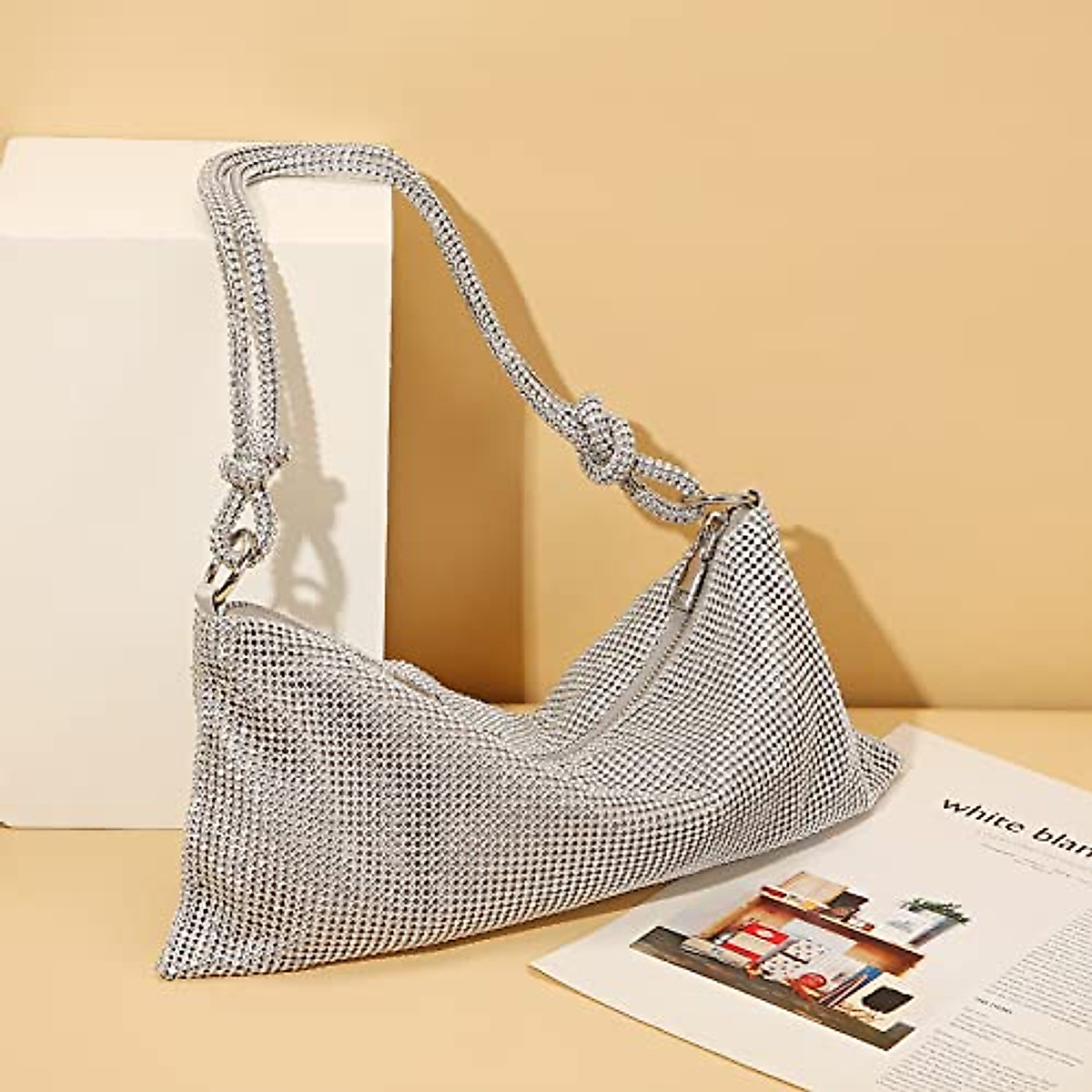 sveter Black Rhinestone Purse for Women Evening Bag Sparkly Clutch