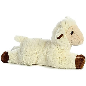 Aurora® Adorable Mini Flopsie™ Goat Kid Stuffed Animal - Playful Ease - Timeless Companions - White 8 Inches