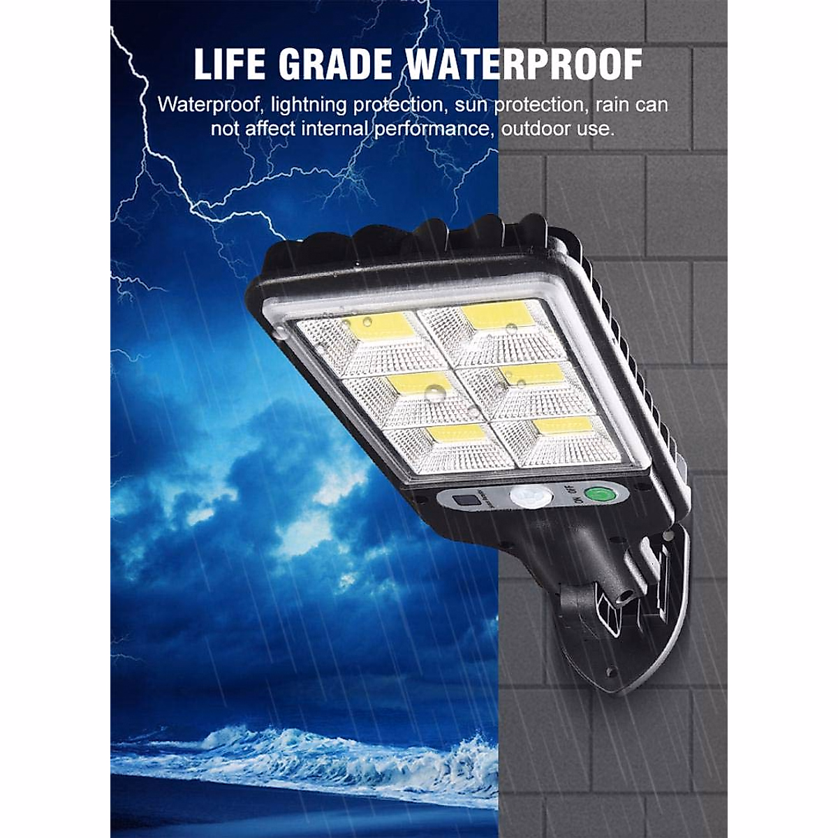 COB/LED Solar Light Outdoor Solar Lamp Powered Sunlight Wall Light Waterproof PIR Motion Sensor Street Light Garden Decoration 3