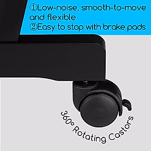 MEEDEN Art Display Print Rack: Artist Storage Rack with Castors for Canvas Organizer - Beech Wood Large Drying Racks for Prints Artworks Panels Posters Stand Art Shows & Galleries - Black