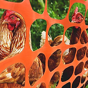 Electriduct Plastic Construction Fencing 250 Feet Orange Netting Barrier Safety Mesh Snow Fence Roll