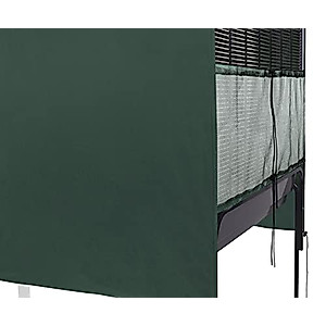 FRANK PRESSIE XL Durable Bird Cage Cover Waterproof Breathable Thick Blackout for Large Birdcage Good Night for Parrots Parakeets with Seed Catcher Included, Dark Green