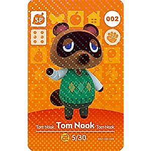 Tom Nook- JORDEN Animal Crossing Happy Home Designer Amiibo Card - 002 By JORDEN