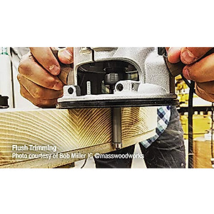 Amana Tool - MR0103 Miniature 3/16 Dia Flush Trim with 3/16 Dia Ball Bearing x 3/4 x 1/4