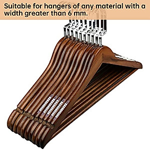 Non Slip Hanger Grips for Wood Hangers Clear Clear Rubber Hanger Grip Adhesive Clothe Hanger Strip (2.76" x 0.24") (260)