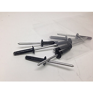 24 PC Black Aluminum TRI Grip Rivets for Kayaks, Canoes OR Boats