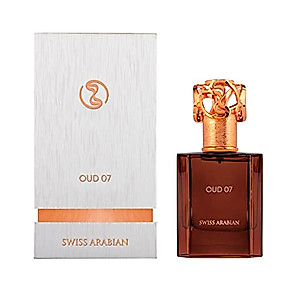 SWISS ARABIAN Oud 07 - Luxury Products From Dubai - Long Lasting And Addictive Personal EDP Spray Fragrance - A Seductive, Signature Aroma - The Luxurious Scent Of Arabia - 1.7 Oz