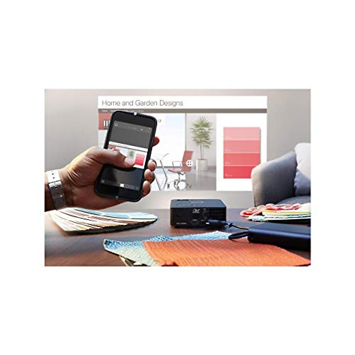 Dell M115HD Mobile LED Projector, WXGA 1280x800, HDMI USB Inputs, 1GB Internal Memory, 450 ANSI Lumens