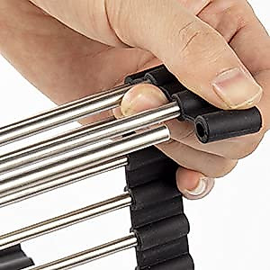 Roll Up Dish Drying Rack, Over The Sink Dish Drying Rack Kitchen Rolling Dish Drainer, Foldable Sink Rack Mat Stainless Steel Wire Dish Drying Rack for Kitchen Sink Counter (17.8"x11.8")