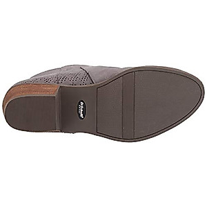 Dr. Scholl's Shoes womens Brianna Ankle Boot, Dark Shadow Grey Microfiber, 7.5 US