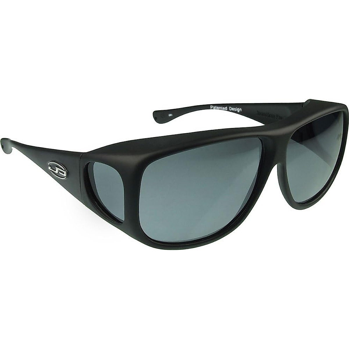 Aviator JP Fitovers - Matte Black - Grey Lens (AV001)