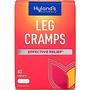 Hyland's Naturals Leg Cramps Caplets, Natural Relief of Calf, Leg and Foot Cramp, 40 Count Caplet