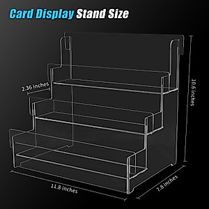 Greeting Card Display Acrylic Sticker Display Stand for Vendors Postcard Organizer Retail Display Racks Business Card Holder Mail Organizer Stamp Pad Holder Storage Rack for Desk Counter Retail