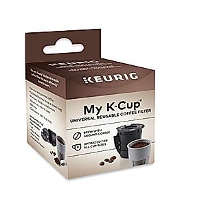 Keurig My K-Cup Reusable K-Cup Pod Coffee Filter, Compatible with All 2.0 Keurig K-Cup Pod Coffee Makers, 1 Count, Black