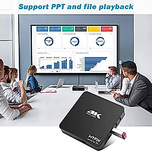 4K@60hz MP4 Media Player Support 8TB HDD/ 256G USB Drive/SD Card with HDMI/AV Out for HDTV/PPT MKV AVI MP4 H.265-Support Advertising Subtitles/Timing, Networkable, Mouse&Keyboard Control