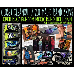 OVERSTOCK Magic Band/Ready To Ship Wrap Magic Band Skin Vinyl Decal Wrap Compatible with MagicBand 2 (Girl Pack - 5 Skins)
