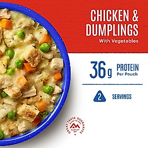 Mountain House Chicken &amp; Dumplings | Freeze Dried Backpacking &amp; Camping Food |2 Servings