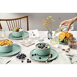 Staub 40508-185 Bowl, Sage Green, 4.7 inches (12 cm), 20.3 fl oz (600 ml), Ceramic Bowl, Ceramic, Microwave Safe, Ceramic Bowl