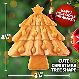 Christmas Tree Mini Waffle Maker - Make this Holiday Special for Kids with Cute 4 Inch Waffler Iron, Electric Non Stick Breakfast Appliance for Xmas Season, Fun Gift or Cute Dessert, Treat for Parties