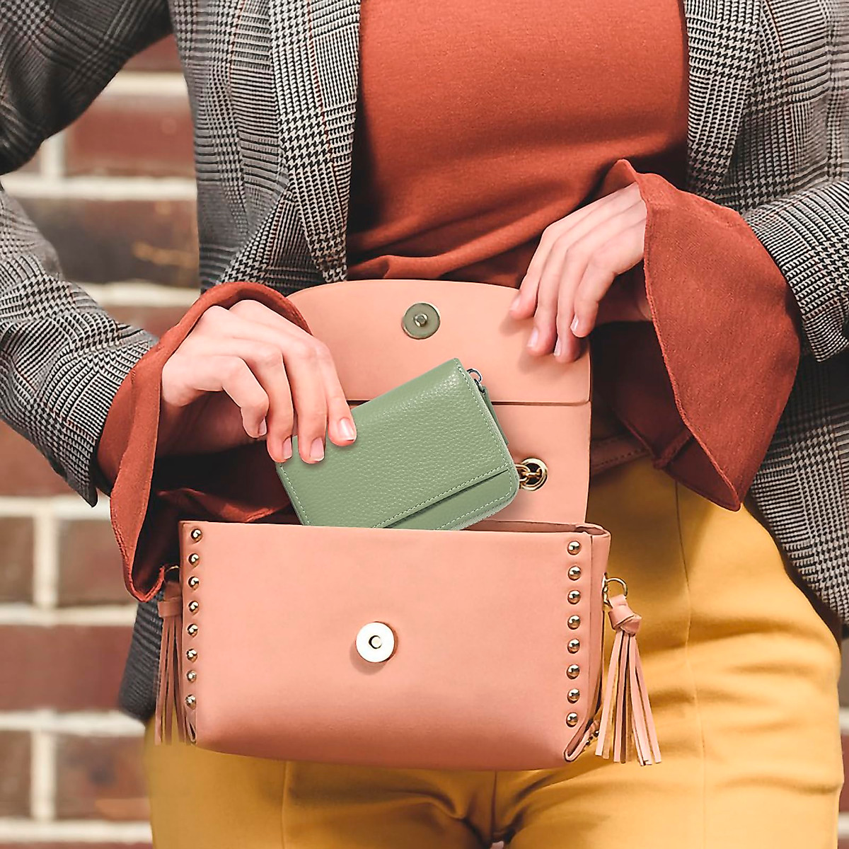 GHGMAO 20 Card Slots Credit Card Wallets for Women Credit Card Holder Ladies Card Case Female Wallet Small Genuine Leather Organizer Id Card Wallet Zipper Purse Case