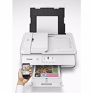 Canon TS9521C All-In-One Wireless Crafting Photo Printer, 12X12 Printing, White, Amazon Dash Replenishment Ready