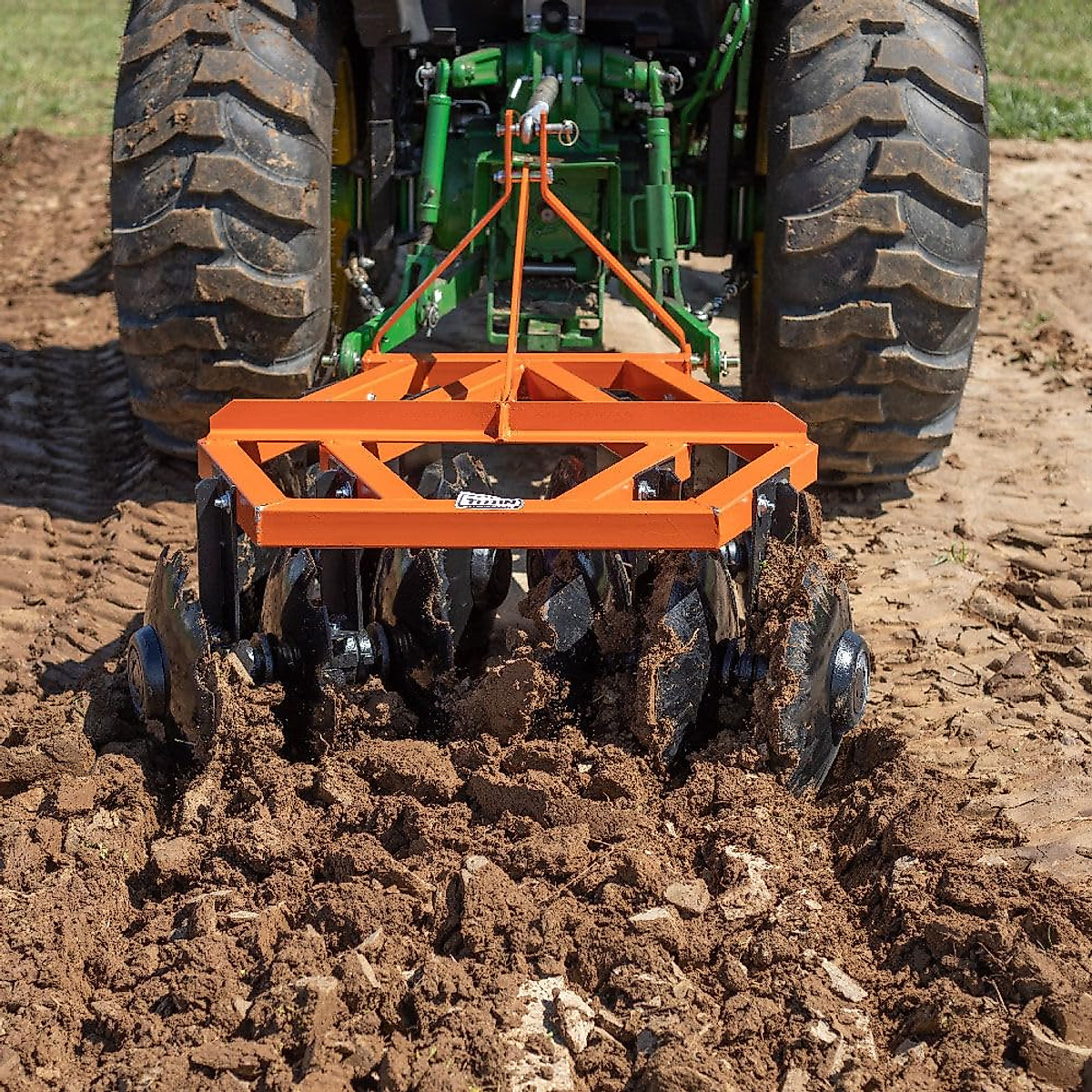 Titan Attachments 4 FT Notched Disc Harrow Plow, Category 1, 3 Point, for Kubota New Holland Tractors