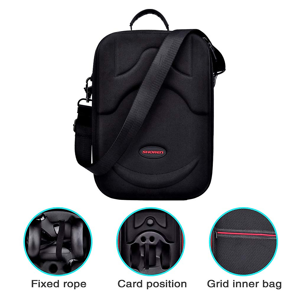 Hard Travel Case for Oculus Quest VR Gaming Headset and Controllers Accessories Waterproof Shockproof Carring case black
