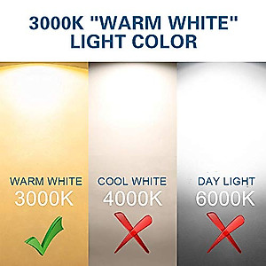 ELEGLO 12 Pack 3W Low Voltage Led Landscape Lights,12V/24V AC/DC Well Lights,IP67 Waterproof In Ground Light and Landscape Lighting for Garden,Yard, Driveway, Deck, Step Up Light(Warm White 12 Pack)