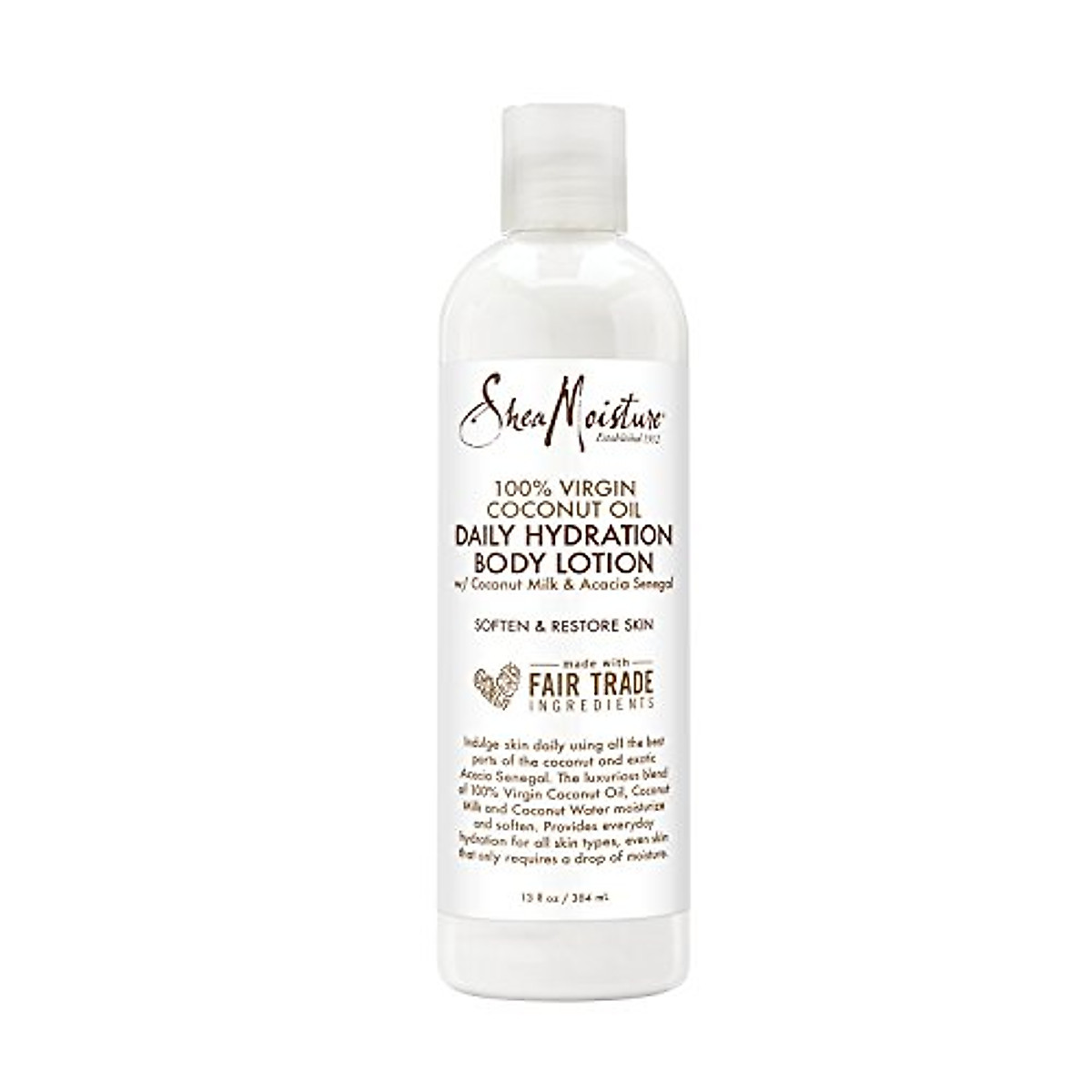 SheaMoisture 100% virgin coconut oil daily hydration body lotion moisturizer, 13 Fluid Ounce
