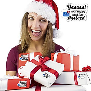 Muminglong 1.5 Inch Thank You Stickers, Small Business, 500 PCS (Your Happy Mail)