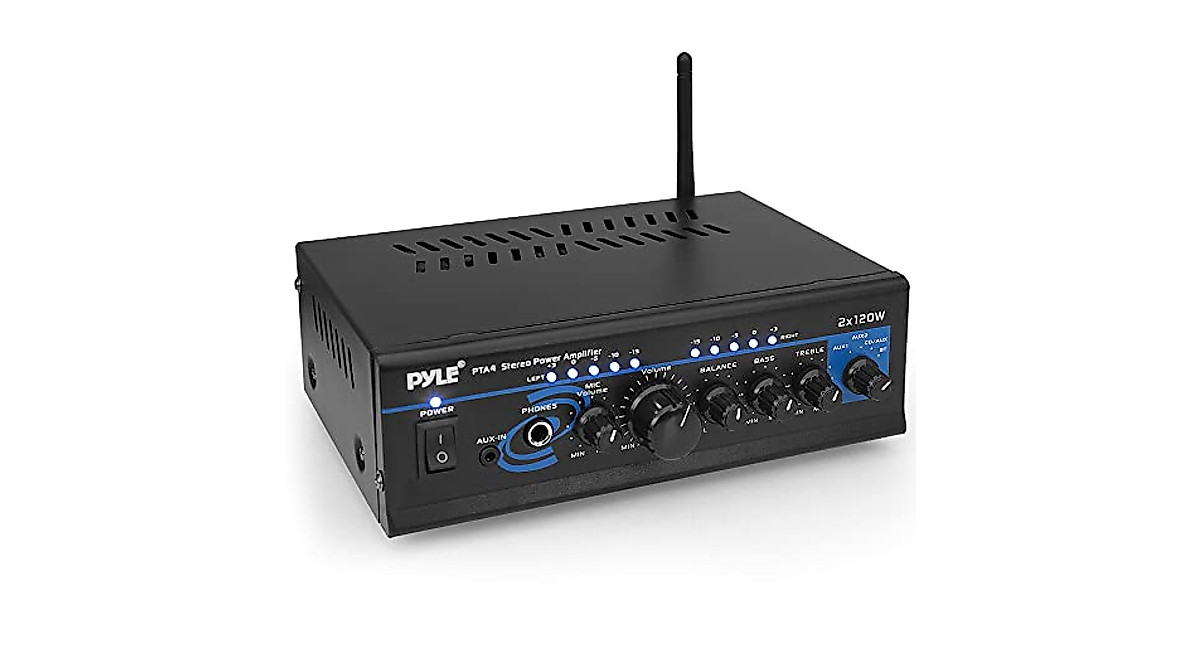 Pyle Home Audio Amplifier System - 2X120W Bluetooth