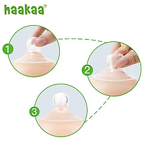 haakaa Silicone Nipple Corrector Stronger Suction for Flat and Inverted Nipples BPA PVC and Phthalate Free