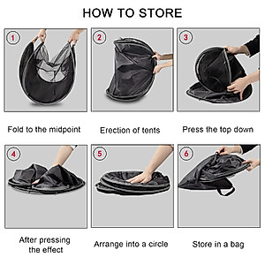 Cat Tent Outdoor, Realife Two Doors Pet Enclosure Pop Up Tent, Indoor Pet Tent Playpens for Cats and Small Animals in Deck, Yard, Patio, Park, Portable Exercise Tent with Carry Bag (Black)