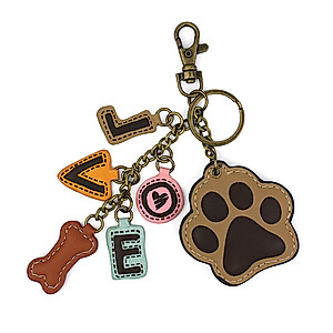 CHALA SWING Pack Smartphone Cross-Body Purse Purse Charm (Brown 619 Paw)