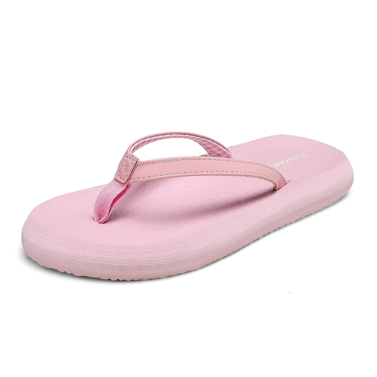 DREAM PAIRS Womens Arch Support Flip Flops Comfortable Soft Cushion Summer Beach Thong Sandals SDFF2224W Pink - 8