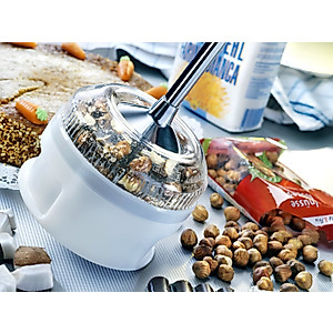 Bamix® Hand Blender Processor works with All Bamix except Gastro 350 chops Herbs Spices Nutmeg Chilli Mince chop garlic onions coconut chili peppers horse radish kitchen herbs meat fish boiled eggs