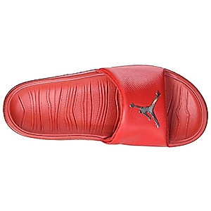 Nike mens Jordan Break Slide, University Red/Metallic Silver, 9