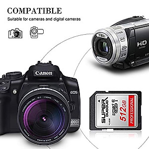 SD Card Class 10 Memory Card 512GB for Vloggers,Filmmakers,Photographers & Videographer SD Card 512GB for Digital Camera,Tablet High Speed SD Card