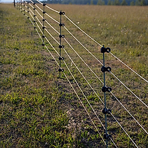 PATIKIL Electric Fence Insulator Screw-in Ring Insulator Wood Post Insulator for Farm Fencing Power Grid System