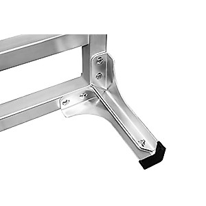 SHOPCraft Heavy Duty Aluminum Dunnage Rack, 20” X 48” X 7.5” Industrial Grade Aluminum Storage Rack, Commercial Food Service Storage Rack