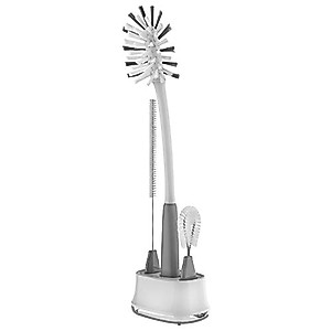 MR.SIGA Water Bottle Brush Cleaning Set with Storage Holder, Cleaning Brushes for Tumbler, Straw, Baby Bottles, Drinking Glasses
