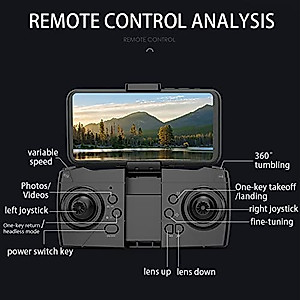 Drone With Dual 1080P HD Camera Remote Control Toys Gifts for Boys Girls With Altitude Hold Headless Mode One Key Start