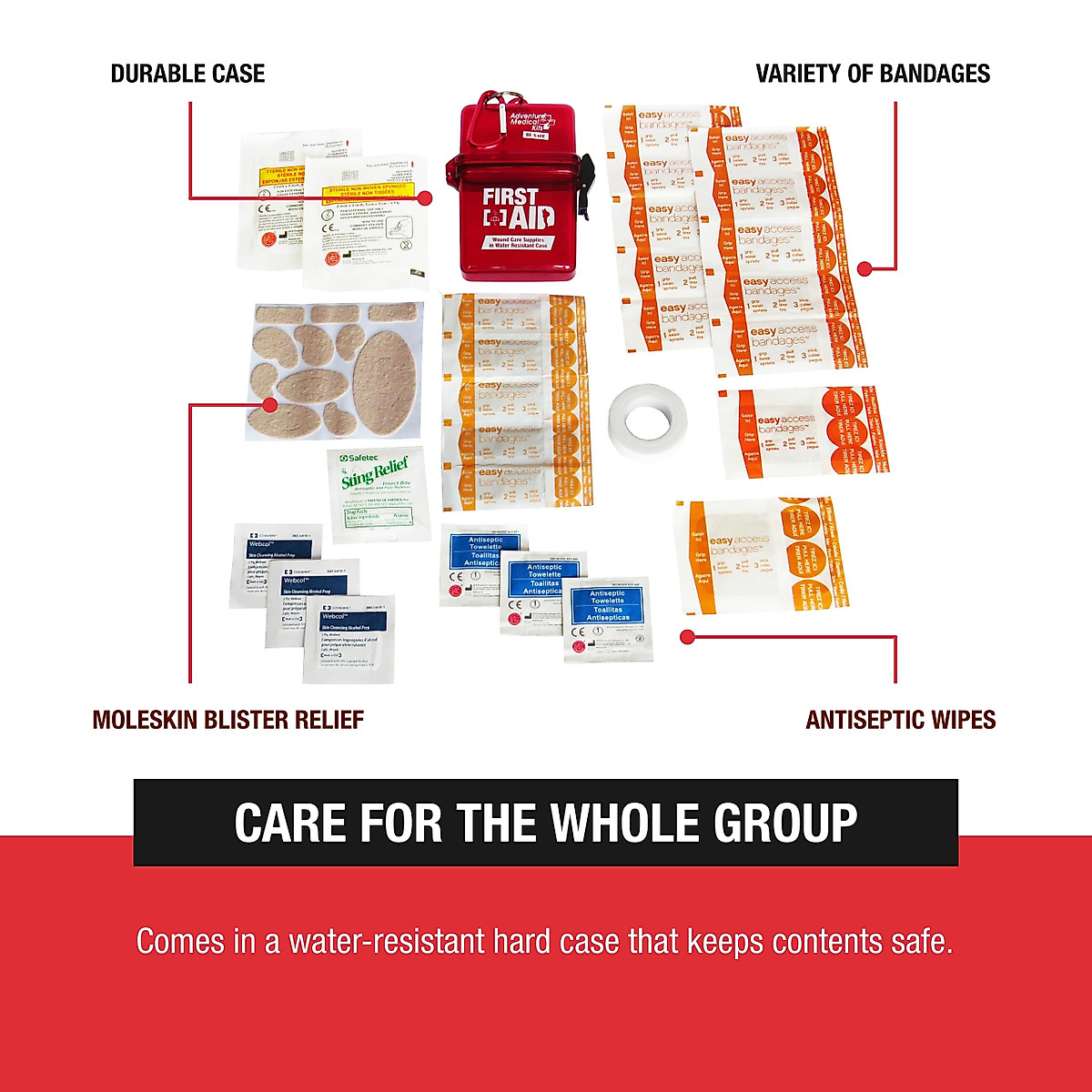 Adventure Medical Kits First Aid, Water-Resistant Kit - (Pack of 2)