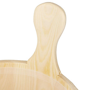 EVTSCAN Natural Sauna Wooden Barrel, Wooden Lined Hot Tub Barrel, Professional Sauna Spa Accessories, Bathroom Accessory Supplies