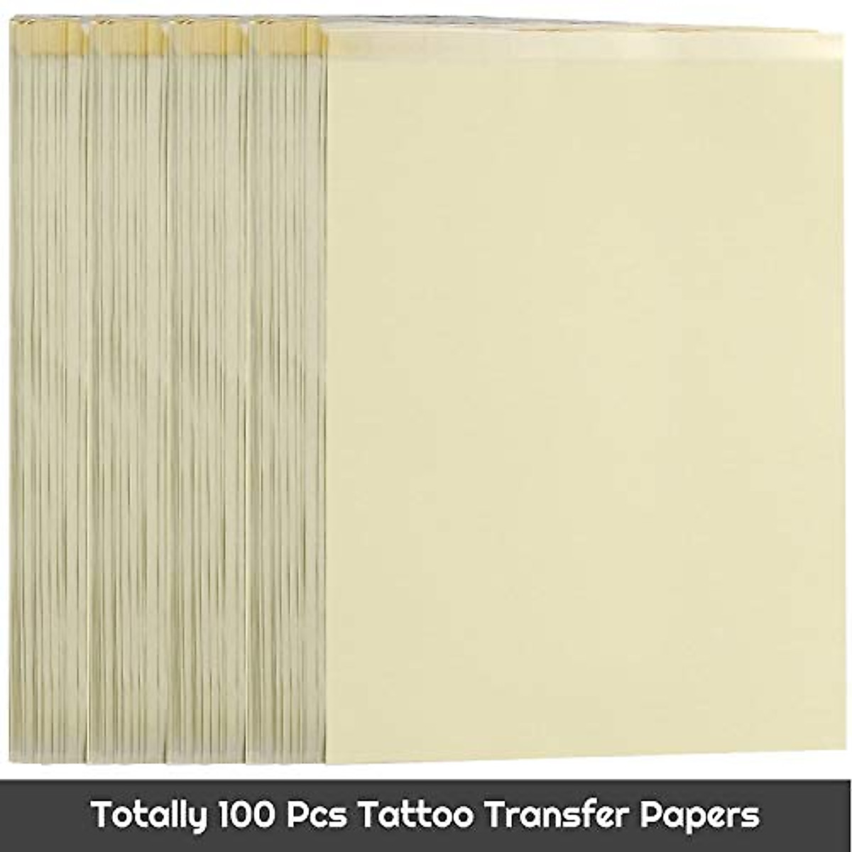 Tattoo Transfer Paper, Cridoz 100 Sheets Tattoo Stencil Transfer Paper for Tattooing