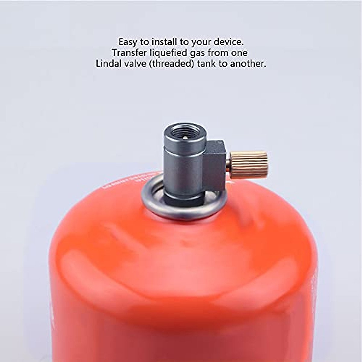 Gas Refill Adapter Camping Hiking Furnace Head Gas Tank Inflating Accessories Valve Canister shiftinger Refill Adapter Camping Stove for Outdoor Camping Hiking