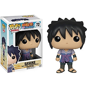 POP Naruto Shippuden - Sasuke Funko Pop! Vinyl Figure (Bundled with Compatible Pop Box Protector Case), Multicolor, 3.75 inches