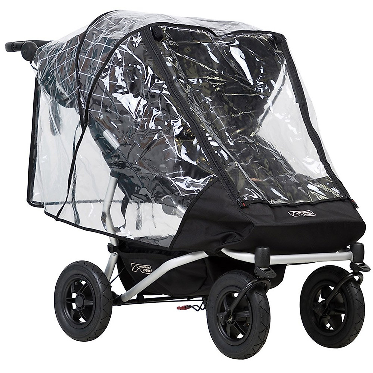 Mountain Buggy Duet Double Cover, Storm, Clear
