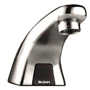 Sloan ETF610 8 LT Chrome Plated Brass, Sensor Activated, Pedestal Electronic Hand Washing Faucet f, Chrome