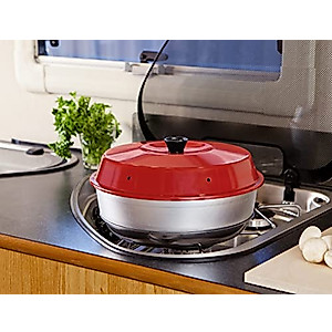 Omnia Oven. Your oven on the stove top. Ideal solution for boat oven, camp oven, and RV oven. Also known as a wonder pot.